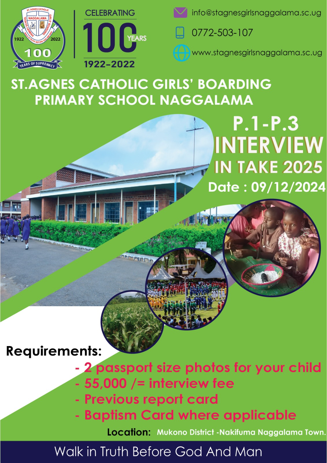 Join St. Agnes Catholic Girls' Boarding Primary School, Naggalama - St ...